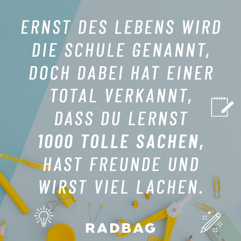 Die beste Motivation und Sprüche zum Schulanfang