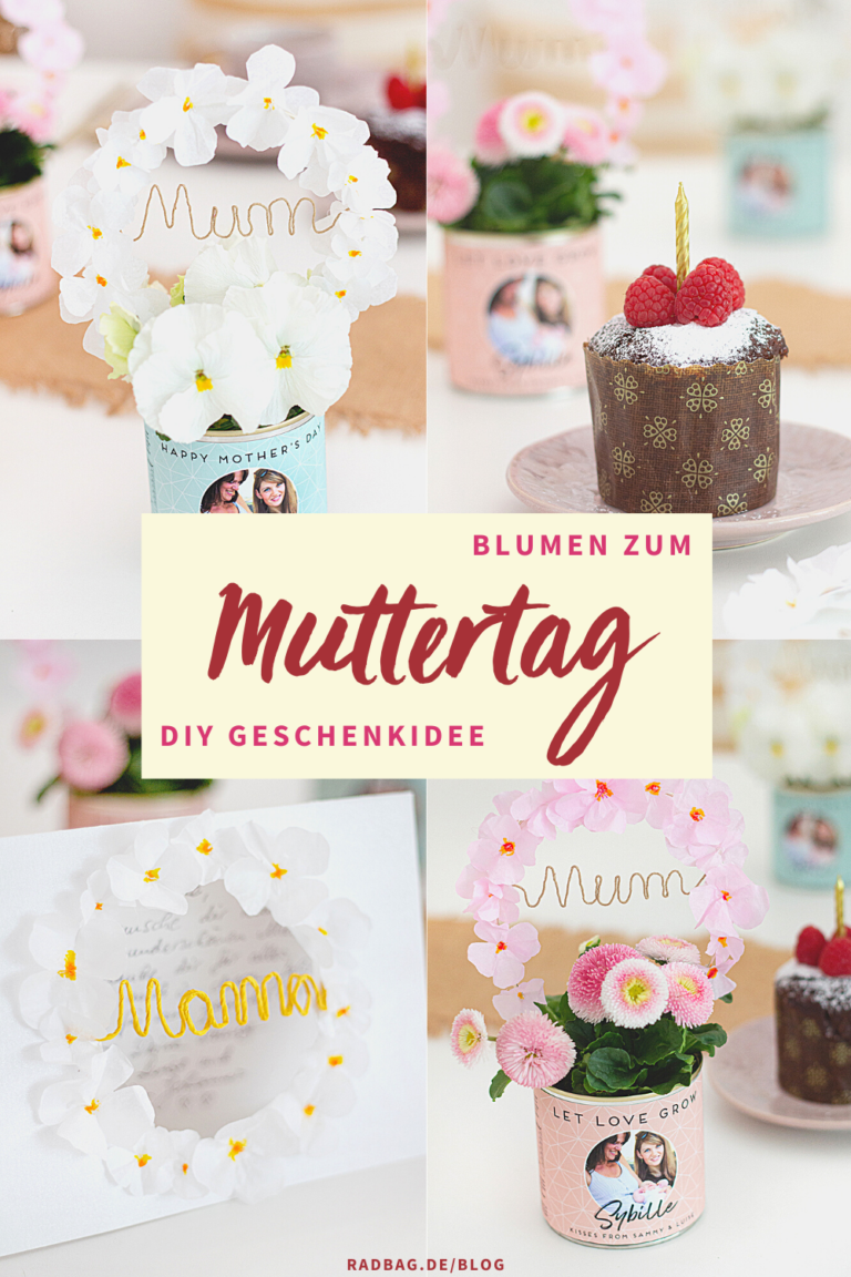 Blumen zum Muttertag: Schöne Bastelidee für deine Mama!