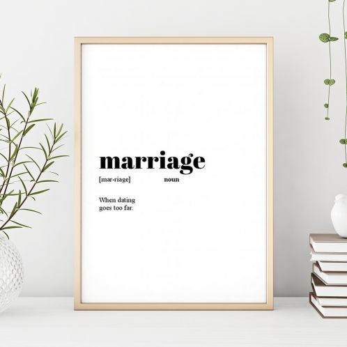 Personalisierbares Poster mit Foto und Definition