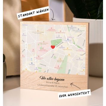 Personalisierbarer Comic Holzblock